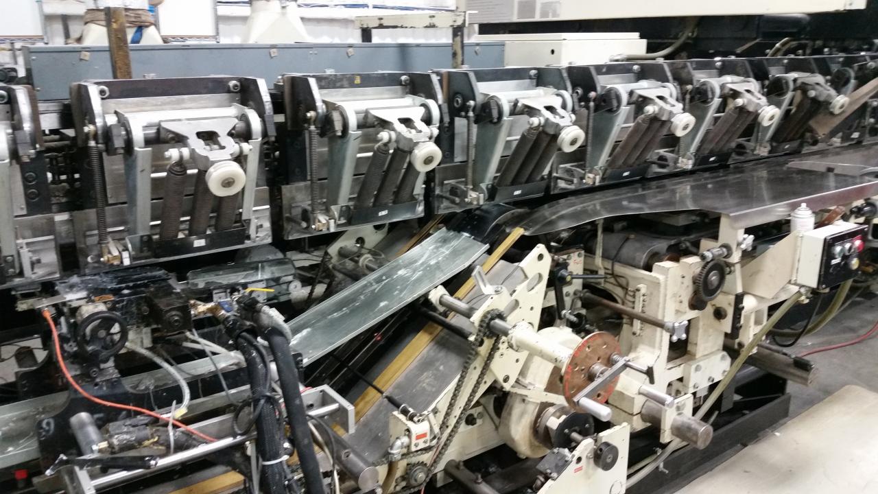 Lot #68: Harris UB11 Perfect Binder, 36 Station Gathering System ...